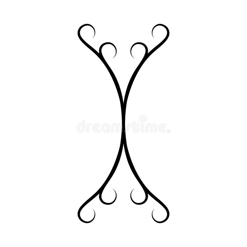 Scroll Frame Decorative Element Icon Stock Illustration - Illustration ...