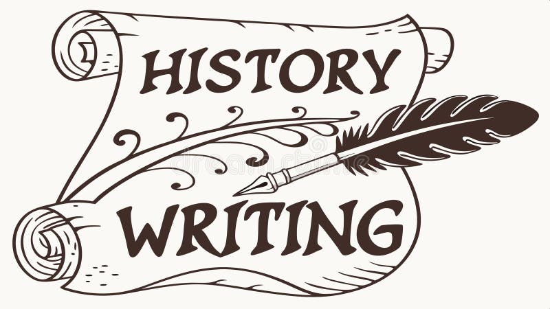 History Writing Scroll, Antique Document and Historical Text Vector ...