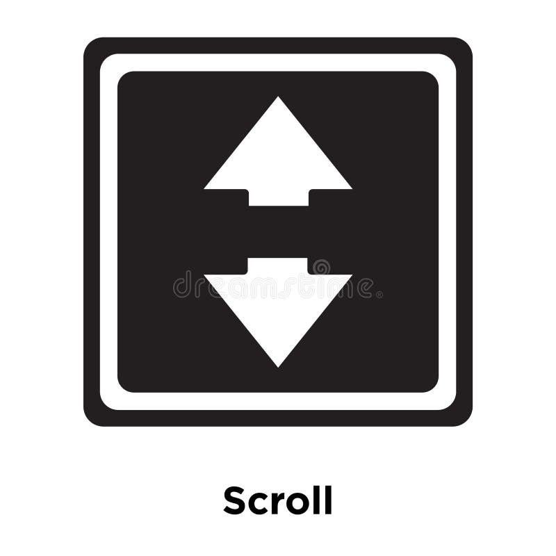 Scroll Concept Vector Linear Icon Isolated on Transparent Background ...