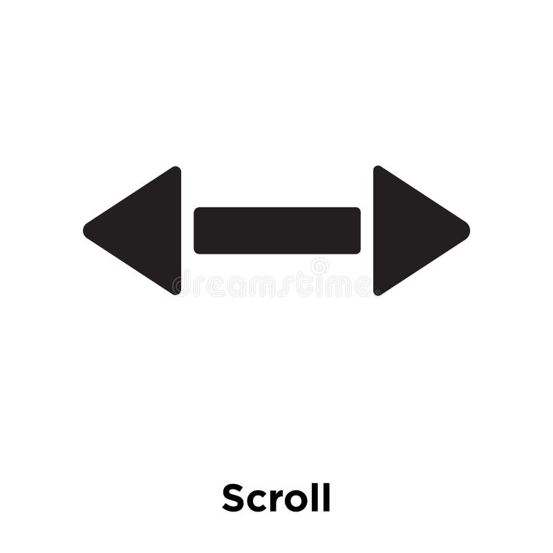 Scroll Concept Vector Linear Icon Isolated on Transparent Background ...