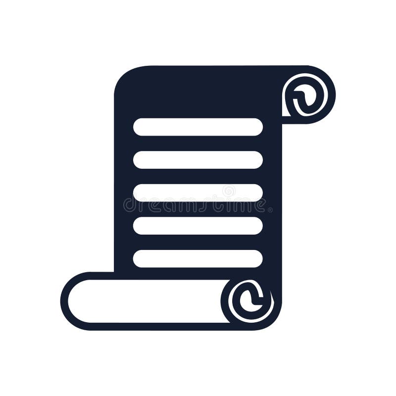 Scroll with Law Icon. Trendy Flat Vector Scroll with Law Icon on Stock ...