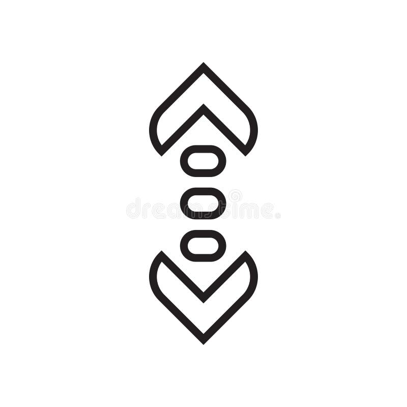 Scroll Icon Vector Sign and Symbol Isolated on White Background Stock ...
