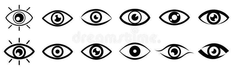 Scroll-Icons Vier-Zeichen-Vektor Vektor Abbildung - Illustration von ...