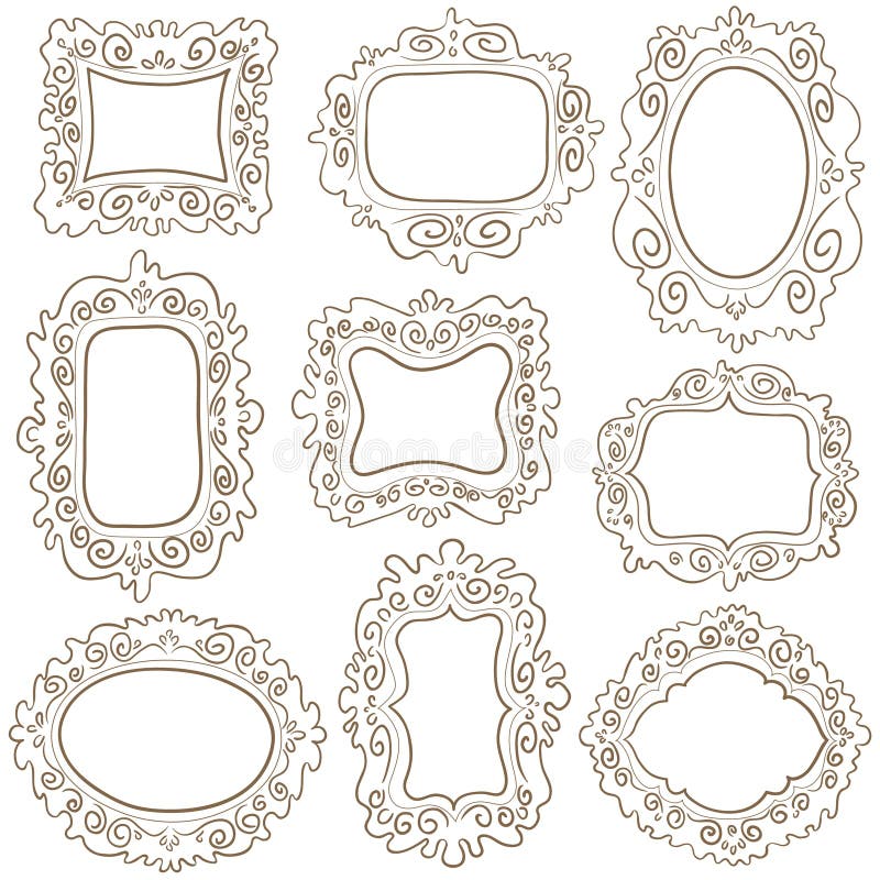 Scroll labels stock vector. Illustration of element, curl - 27141184