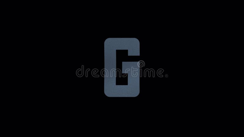 Scroll Letter G. Rolling Letter. Transparent Background. Alpha Channel ...