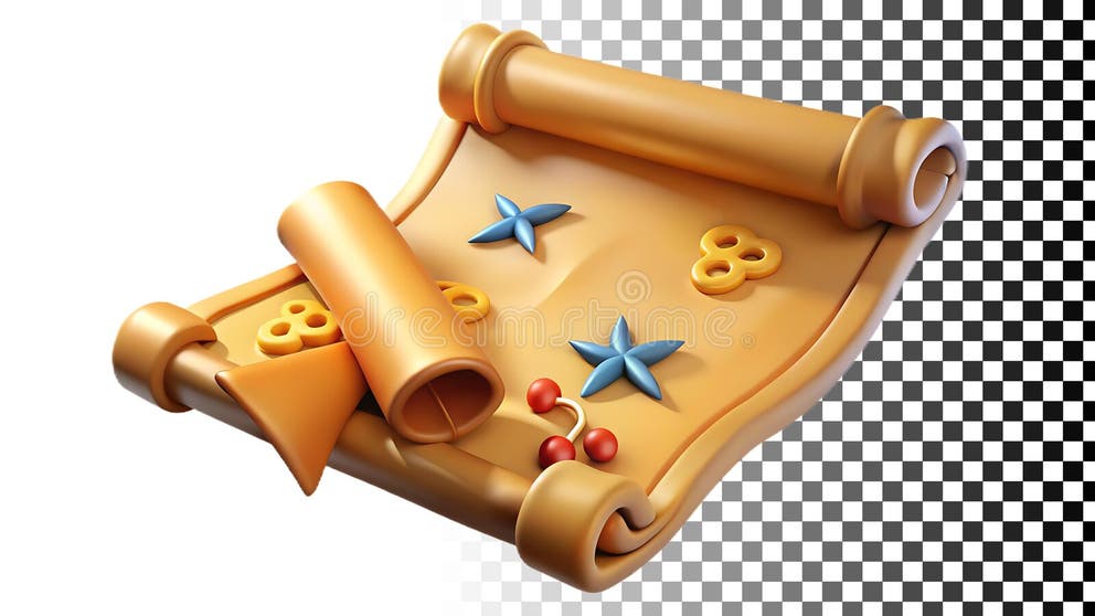 Scroll Map Ancient Map and Historical Document Png Transparent Image ...