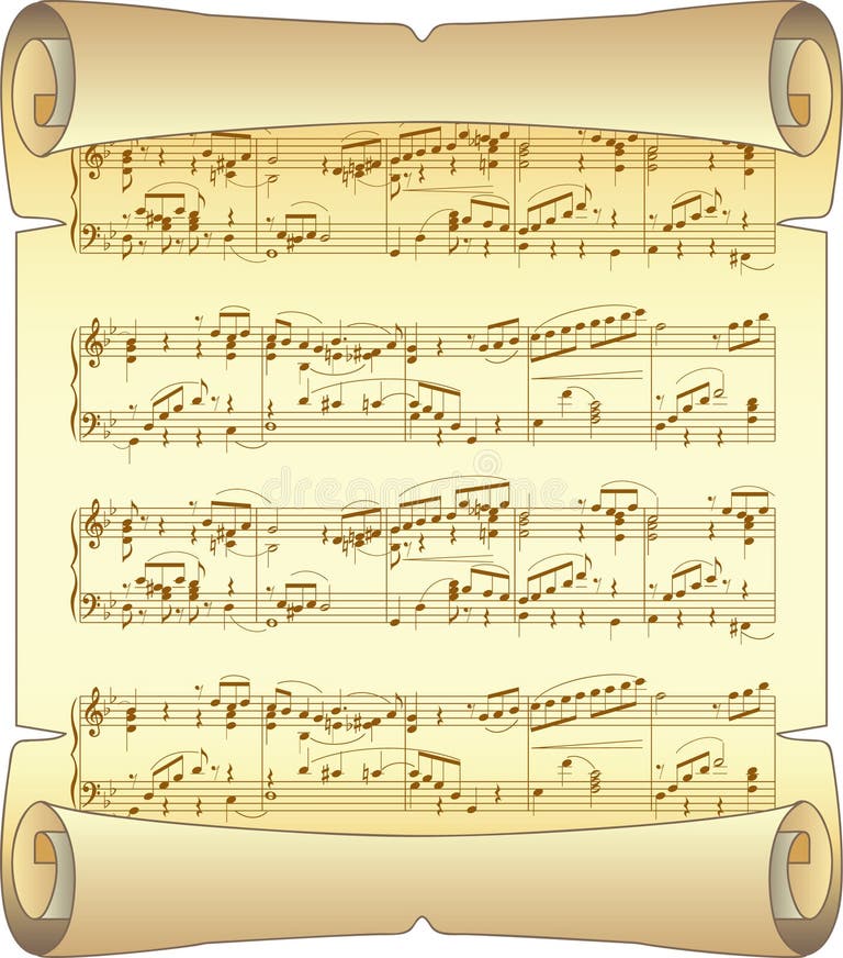 Musical Scroll Stock Illustrations – 3,113 Musical Scroll Stock ...