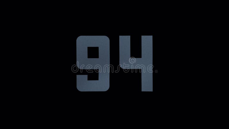 Scroll Number. Rolling Number. Transparent Background. Alpha Channel ...