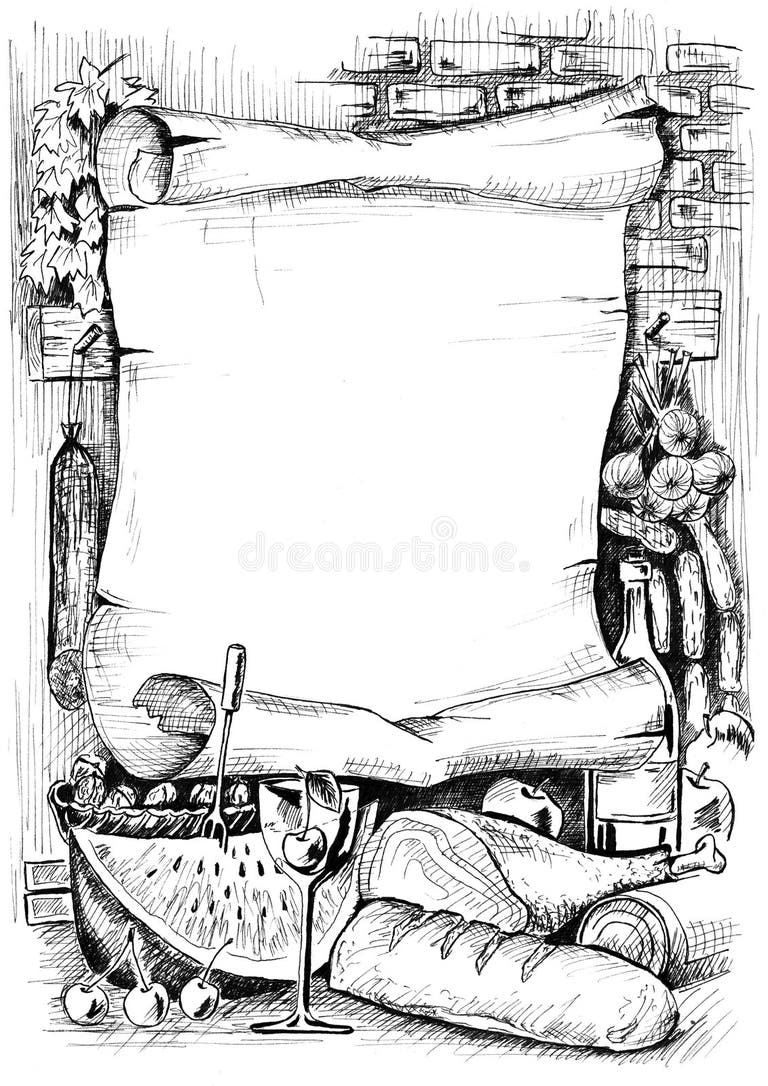 Menu Scroll Stock Illustrations – 22,771 Menu Scroll Stock ...
