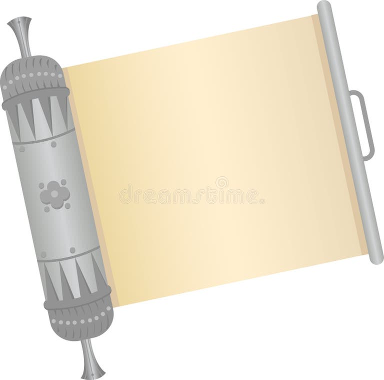 Scroll stock vector. Illustration of jewish, silver, purim - 35924960