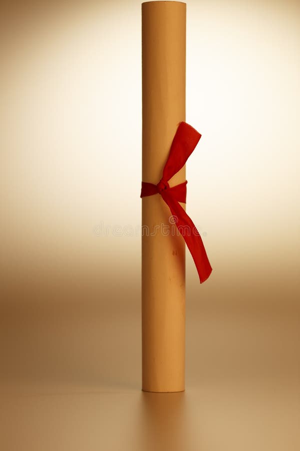 Scroll of paper stock photo. Image of aging, diploma - 36681638