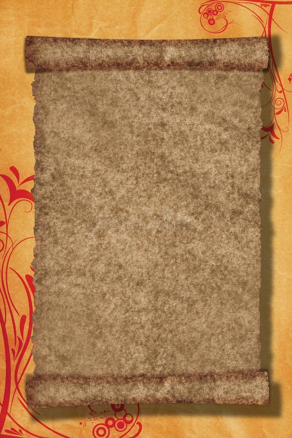 Scroll paper background stock illustration. Illustration of document ...