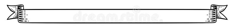 Scroll Paper Banner Ribbon Woodcut Etching Stock Vector - Illustration ...