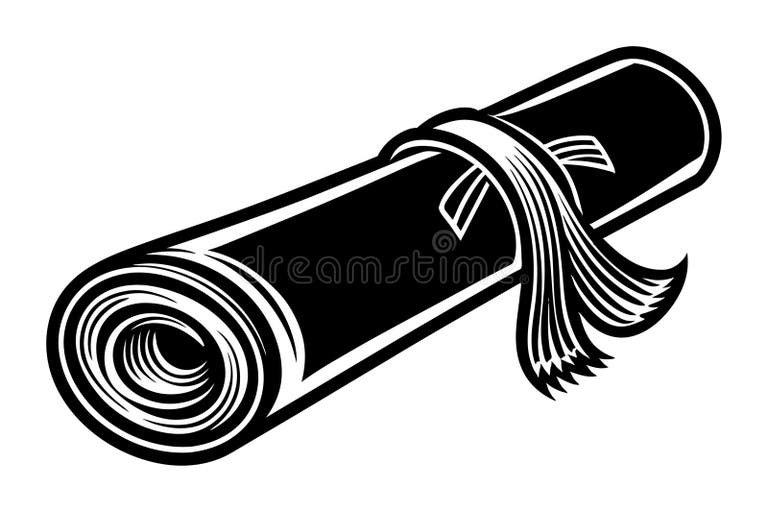 Scroll paper icon vector stock vector. Illustration of logo - 347941269