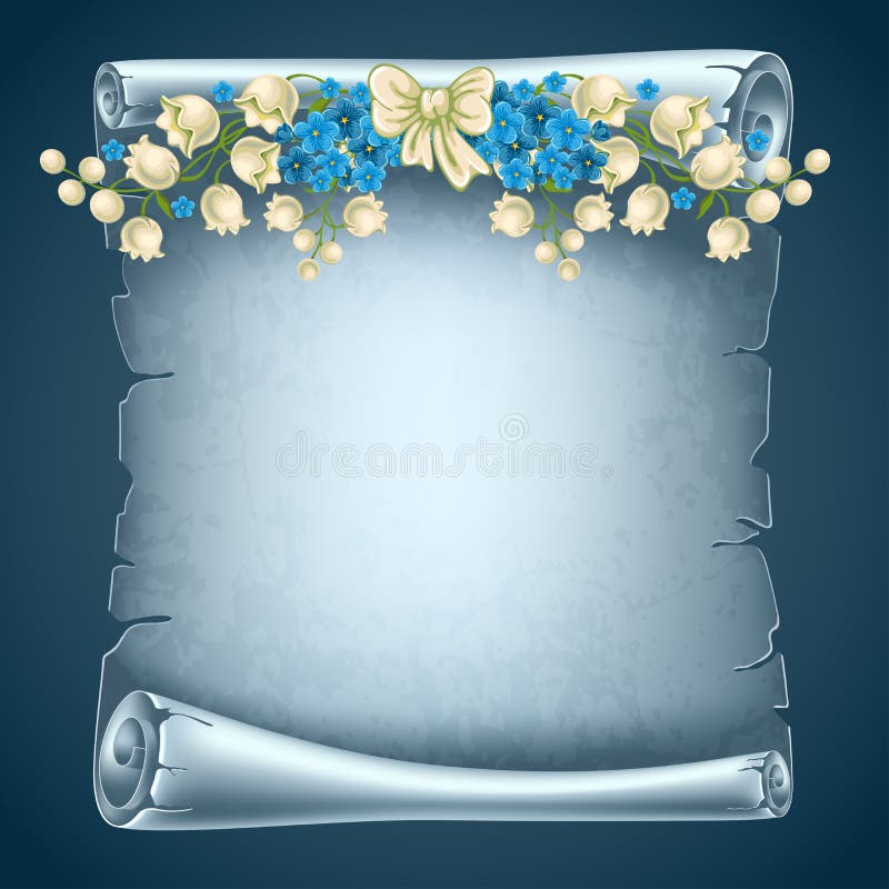 Scroll paper stock vector. Illustration of page, medieval - 34018255