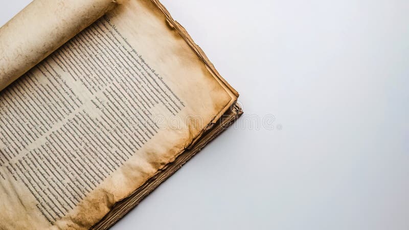 A Scroll of Paper with Writing on it Stock Illustration - Illustration ...