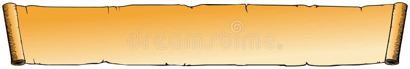 Scroll Papyrus Fire Banner stock illustration. Illustration of pages ...