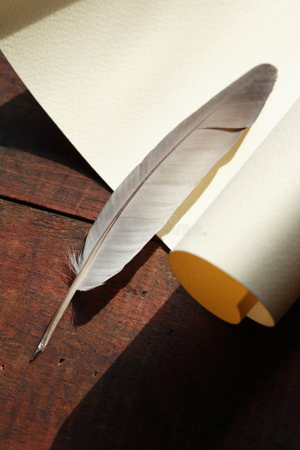 Quill and Scroll stock image. Image of scroll, still - 34131101