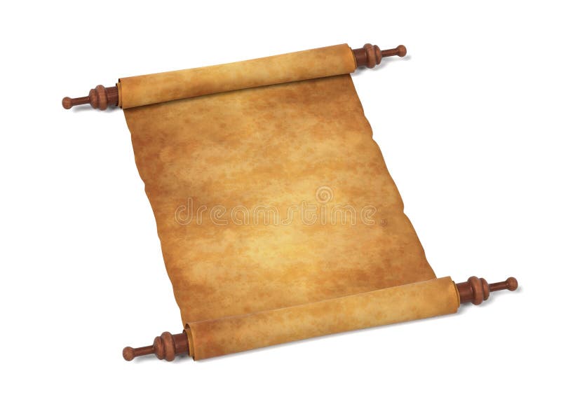 Scroll stock illustration. Illustration of ancient, papyrus - 91862348