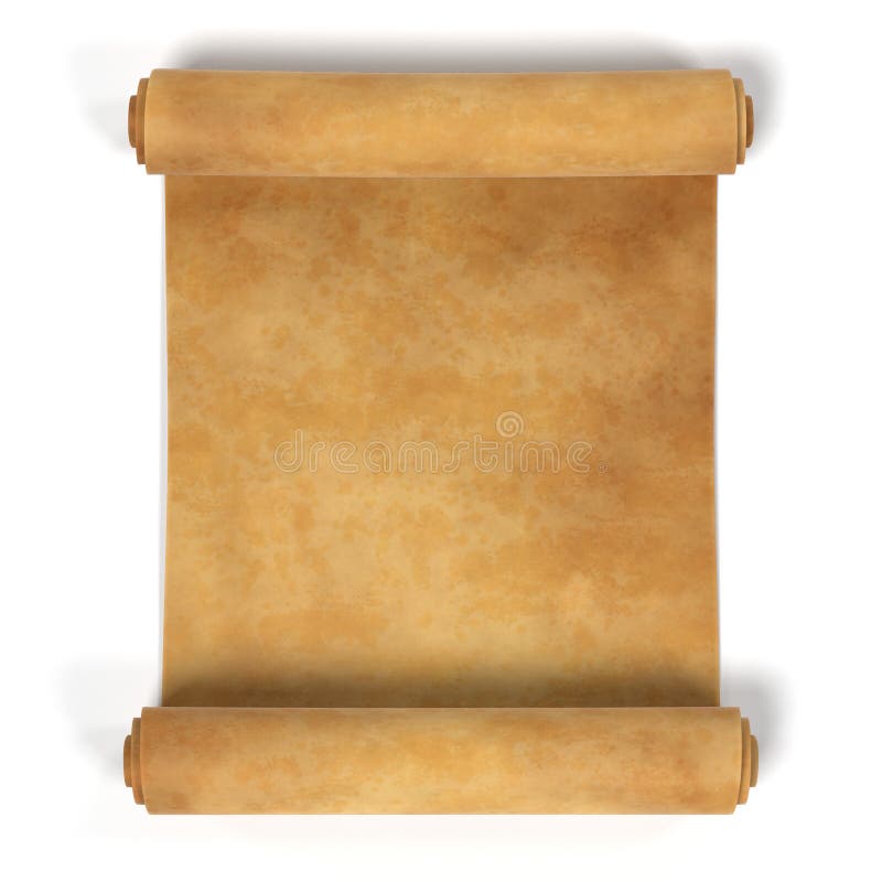 Scroll stock illustration. Illustration of realistic - 92037976