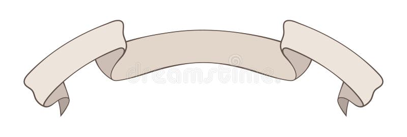Scroll Ribbon. Isolated Vector Illustration. Stock Vector ...