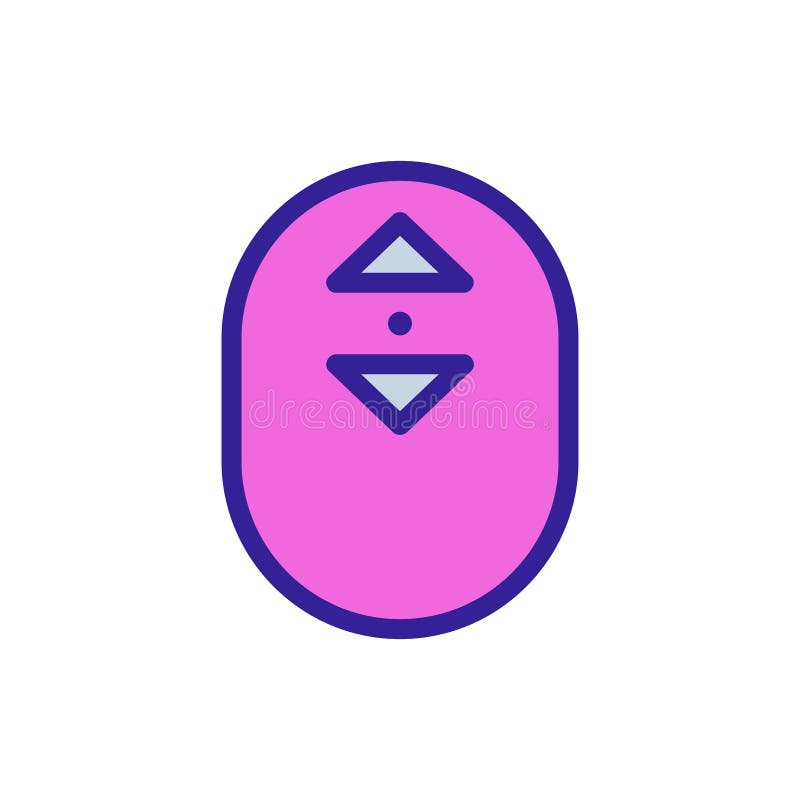 Scroll the Screen Icon Vector. Isolated Contour Symbol Illustration ...