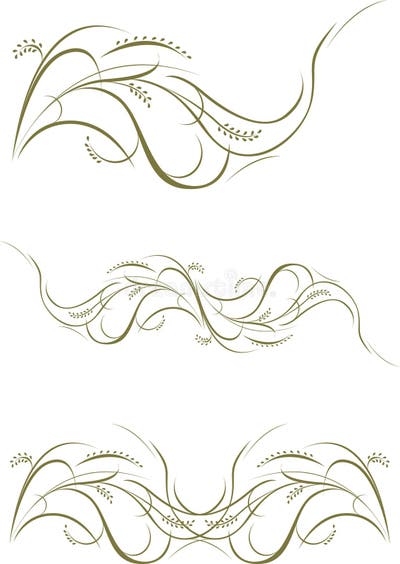 Scroll Set stock vector. Illustration of clip, pattern - 48340729