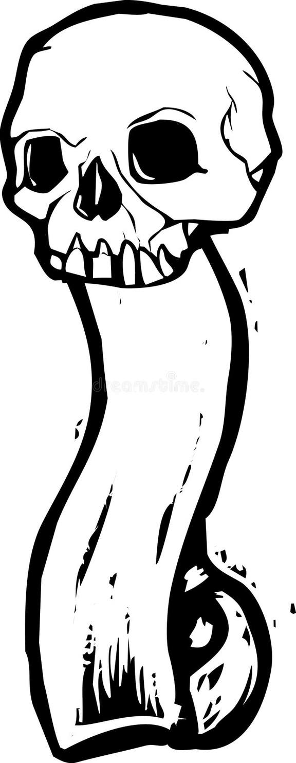 Scroll Skull stock vector. Illustration of sail, pirate - 11909049