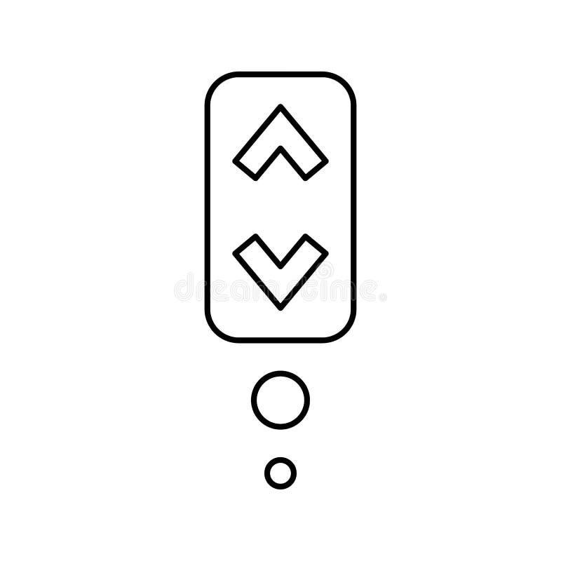 Scroll Symbol Line Icon Vector Illustration Stock Vector - Illustration ...