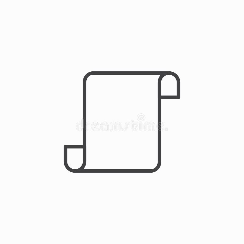 Scroll vecor icon set stock vector. Illustration of isolated - 340399319