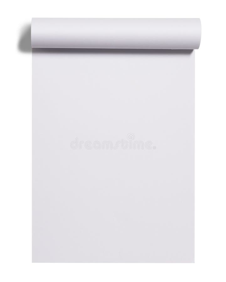 Scroll of White Paper Sheet Stock Image - Image of curve, design: 125220283