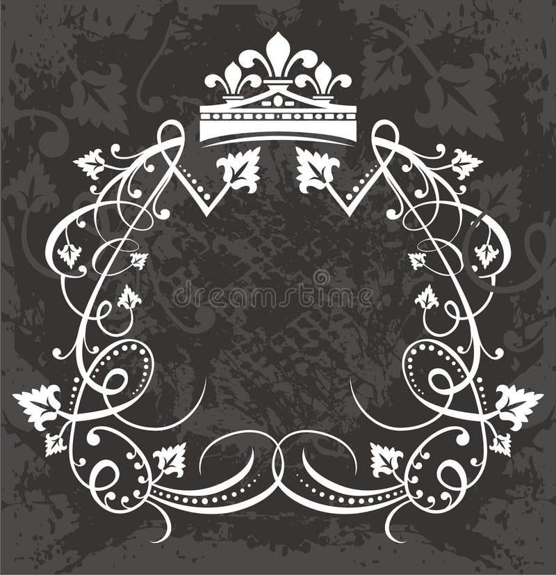 Scroll work frame design stock vector. Illustration of leaf - 3060435