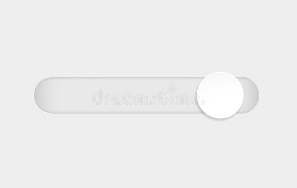 Scrollbar Element Button. Navigation Element. Frontend Control on White ...