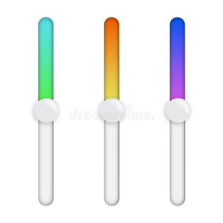 Scrollbars. Website Design Template Scroll Bars, Computer Ui Scrolling ...