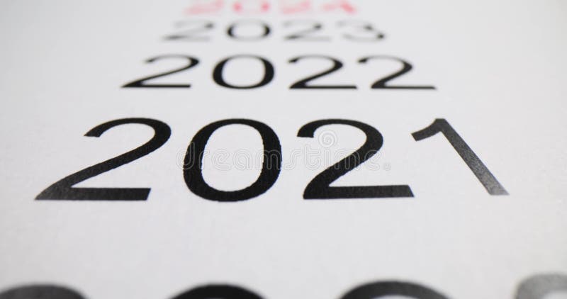 Scrolling of Calendar To Find Current Year in Column in Studio Stock ...