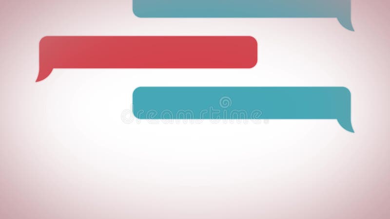 Scrolling Chat Speech Bubble App Screen Stock Footage - Video of ...
