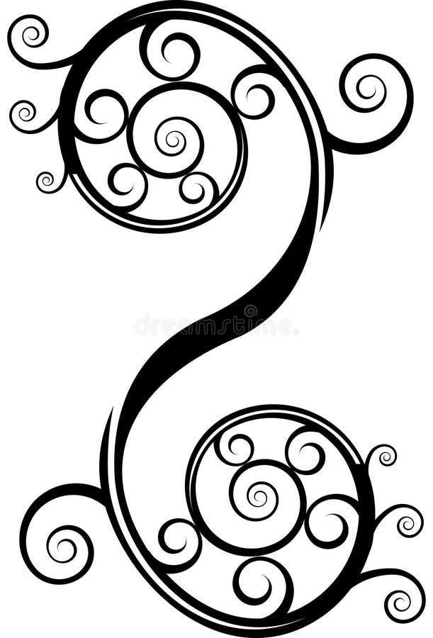 Scrolling Element stock vector. Illustration of white - 9595394