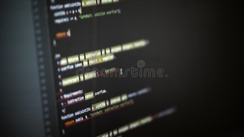 Scrolling the HTML Web Page Code. Programming Stock Footage - Video of application, internet ...