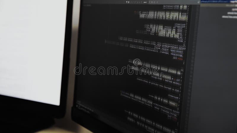 Scrolling The Html Web Page Code Programming Stock Footage Video Of Application Internet