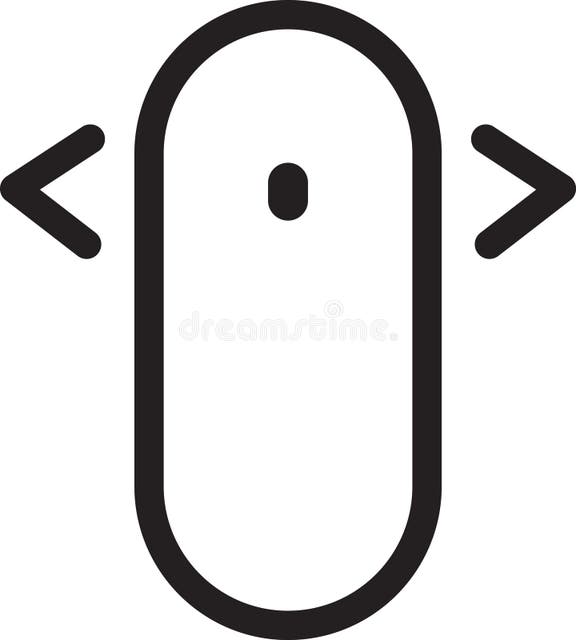 Scrolling Mouse Icon, Computer Mouse Icon Stock Vector - Illustration ...
