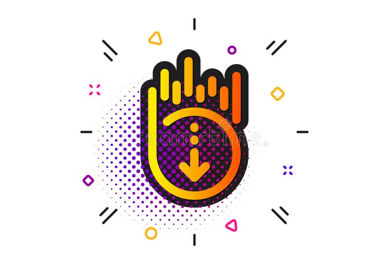 Scroll Down Icon. Scrolling Screen Sign. Swipe Page. Vector Stock ...