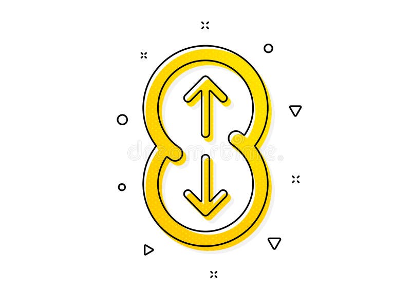 Scroll Down Button Icon. Scrolling Screen Sign. Swipe Page. Vector ...