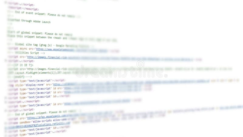 Scrolling Text on the Monitor Screen Stock Video - Video of binary ...
