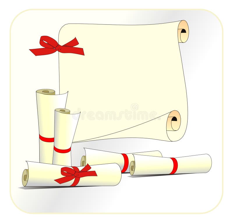 Scrolls stock vector. Illustration of roll, notes, fold - 3084019