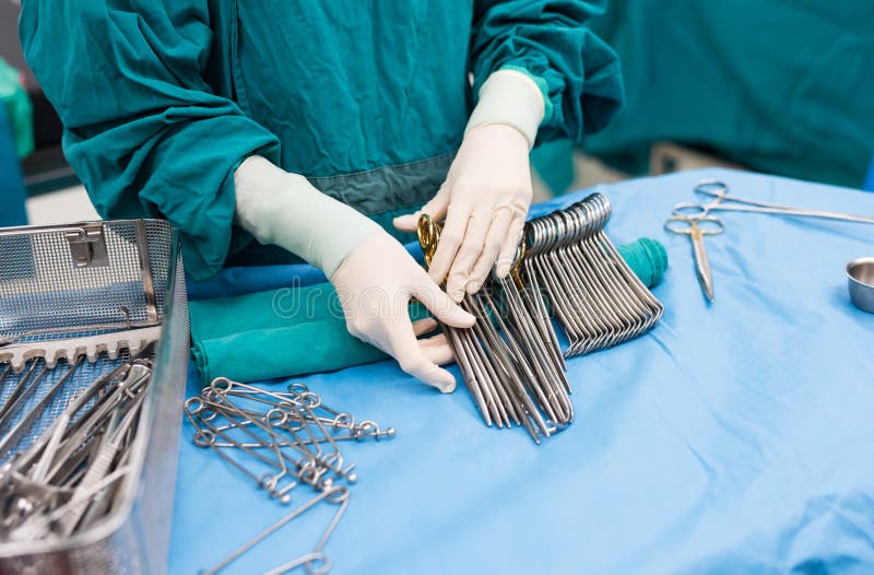 Scrub Nurse Prepare Medical Instruments Stock Photos - Free & Royalty ...