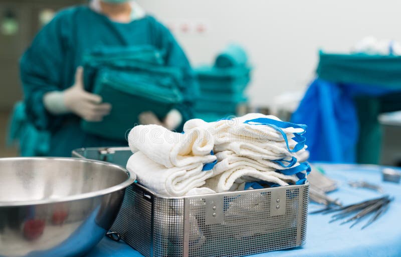 Scrub Nurse Prepare Medical Instruments Stock Image - Image of steel ...