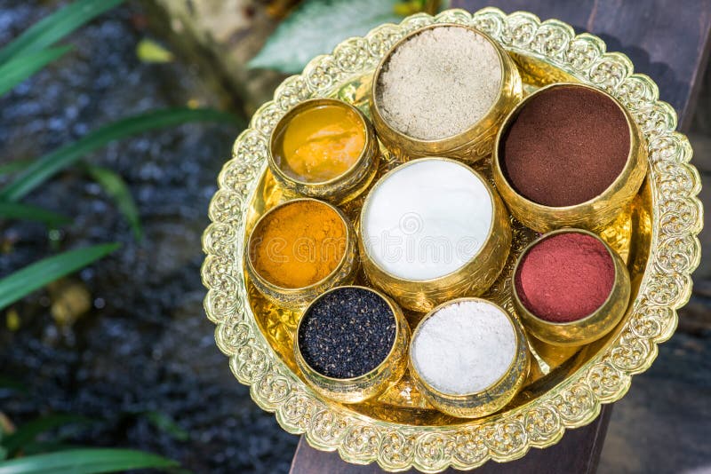 Scrubb Powder for Spa Massage Stock Photo - Image of life, relax: 46426894