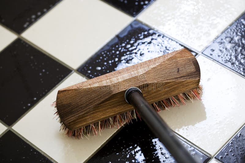 Scrubbing stock image. Image of wooden, brush, cleaning - 8800755