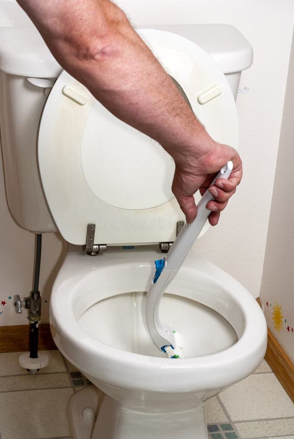 Human Hand Flushing a Toilet Stock Photo - Image of beauty, indoor ...