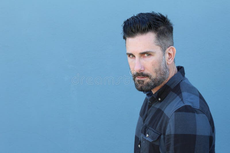 Scruffy Handsome Urban Man Portrait Stock Image - Image of caucasian ...